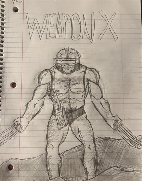 My Drawing Of Weapon X Wolverine Rwolverine