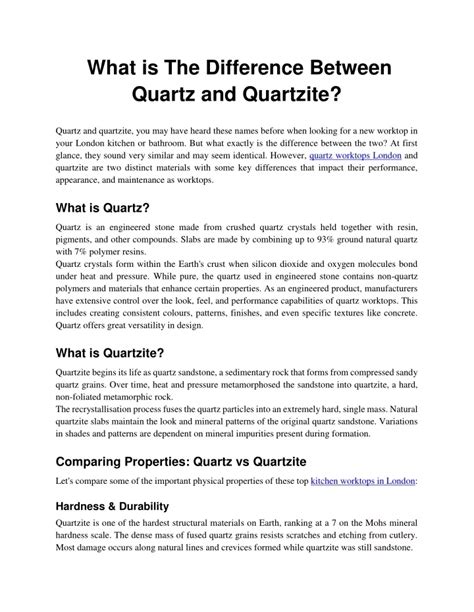 PPT What Is The Difference Between Quartz And Quartzite PowerPoint Presentation ID 12962386