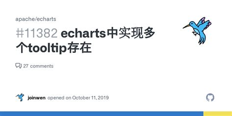 Echarts中实现多个tooltip存在 · Issue 11382 · Apacheecharts · Github