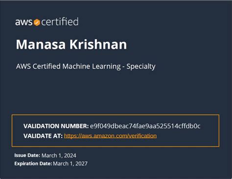 manasa krishnan on linkedin machinelearning aws datascience