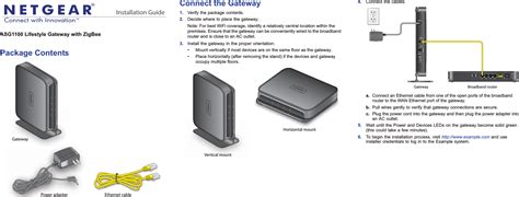 Netgear Orporated 12300209 Home Security User Manual Lifestyle Gateway With Zigbee ASG1100