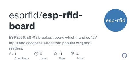 GitHub Esprfid Esp Rfid Board ESP8266 ESP12 Breakout Board Which Handles 12V Input And Accept