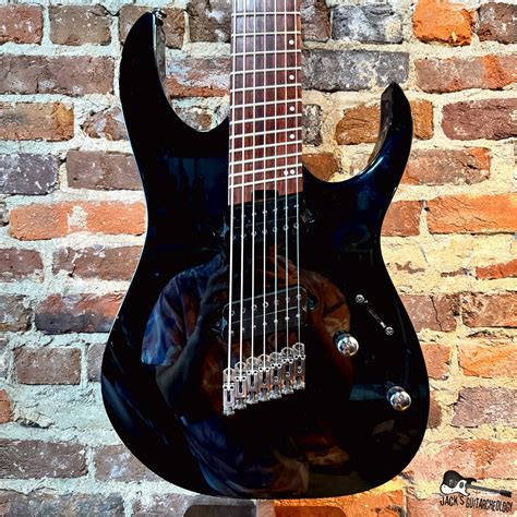 Ibanez Rgms7 Seven String Multi Scale Electric 2010s Black Ibanez Rgms7 Seven String Multi Scale Electric 2010s Black