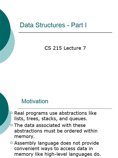 7 Data Structures 1 Pdf Computer Architecture Computer Engineering