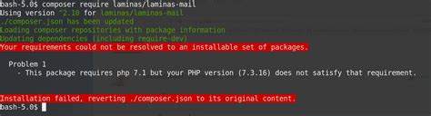 Not Compatibel With PHP Issue Laminas Laminas Mail GitHub