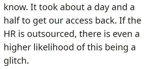 Employee Shocked To Discover Terminated Status At Company After