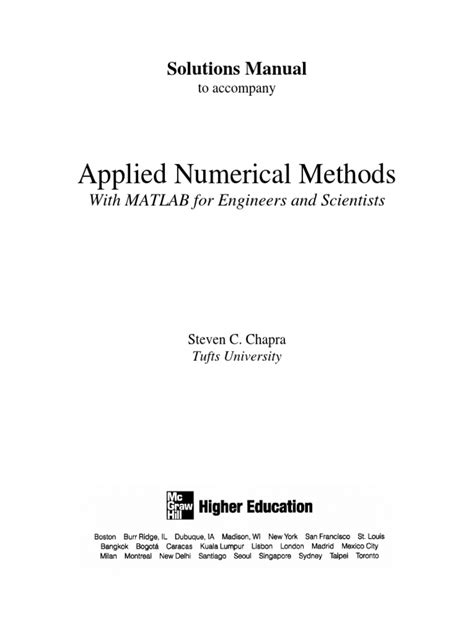 pdf applied numerical methods with matlab for engineers and