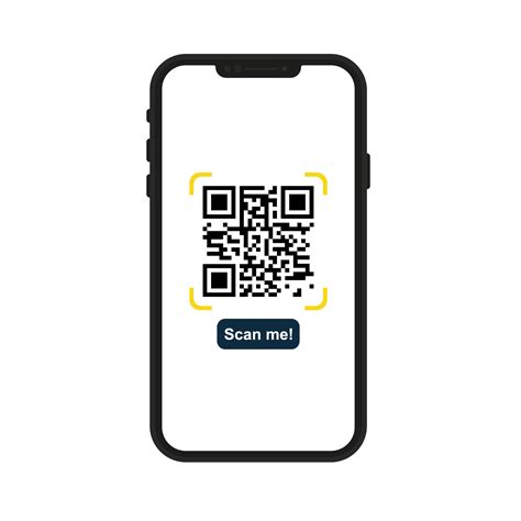 Scan Me Smartphone Scanning Qr Code Vector Illustration Vector Art At Vecteezy