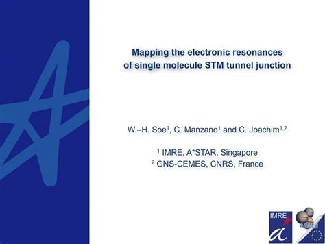 Mapping The Electronic Resonances Of Single Molecule Stm Atmol