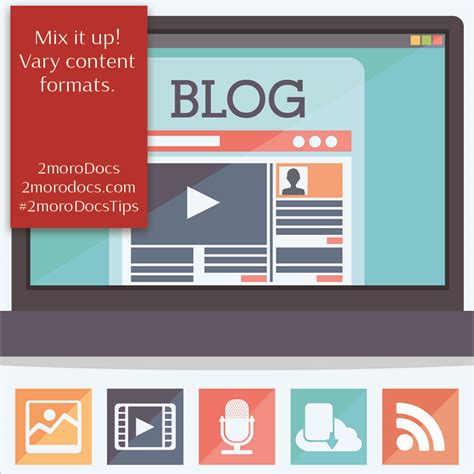 Content Mix It Up Vary Content Formats Tip 5 2moroDocs