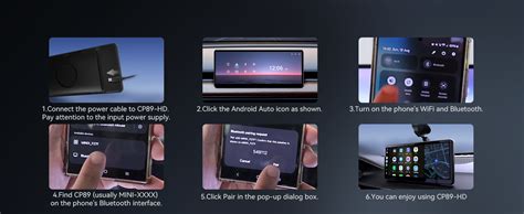 Minix [2025 Fully Laminated Screen] 60fps Portable Wireless Carplay Car Stereo 8 9