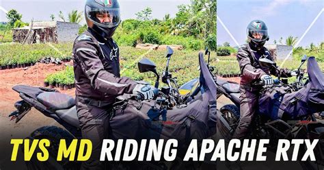 Tvs Motors Md Sudarshan Venu Spotted Testing Companys First Adv Bike Apache Rtx 300