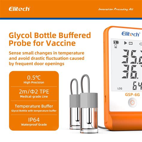 Elitech Gsp 6g Digital Data Logger With Detachable Buffered Probe Elitech Technology Inc