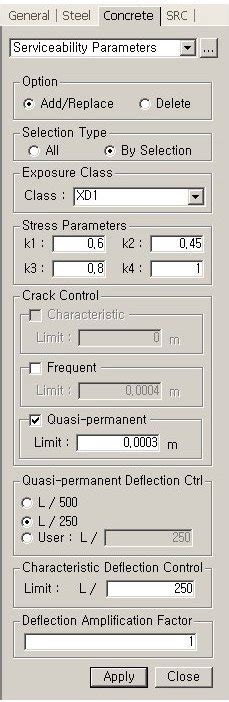Serviceability Parameters