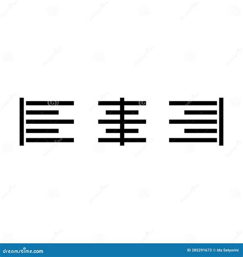 Alignment Icons Collection Stock Image CartoonDealer Com