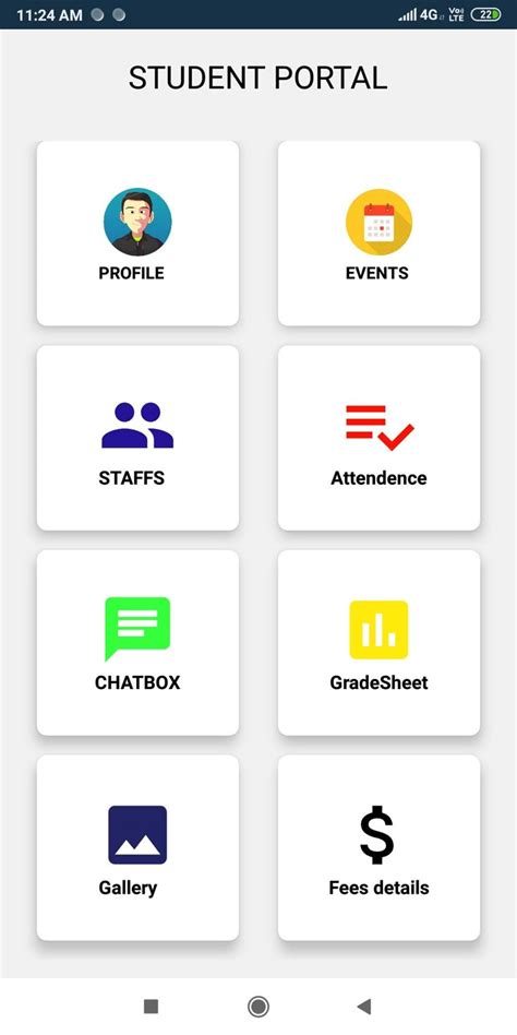 Simple Dashboard Design For Android Studio