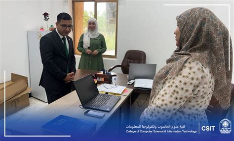 The visit of the Dean of the College of Computer Science and Information Technology to the ...