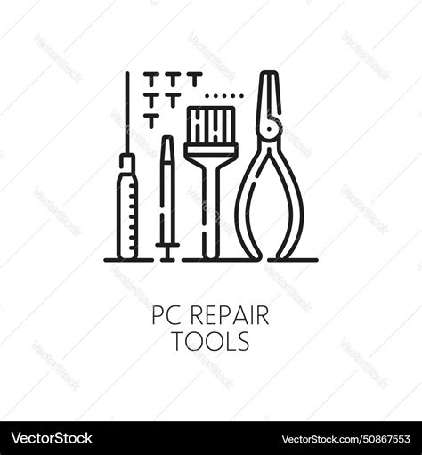 Electronics Industry Computer Hardware Line Icon Vector Image