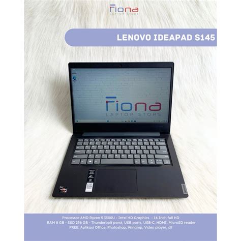 Jual Laptop Lenovo Ideapad S Amd Ryzen Ram Gb Ssd Gb Shopee Indonesia