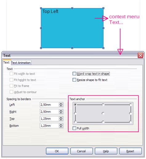 Aligning Text Of A Shape To The Top LibreOfiice Draw English Ask LibreOffice