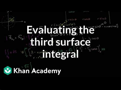 surface integral ex3 part 4 home stretch multivariable calculus