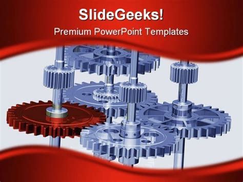 Gears Symbol PowerPoint Template