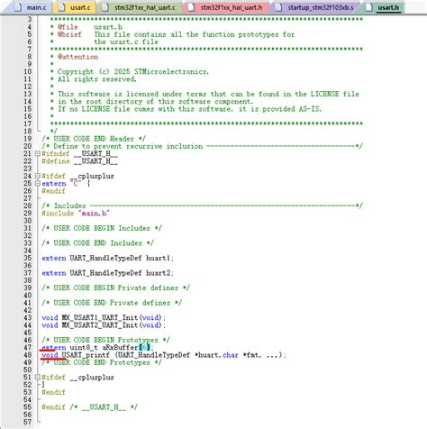 Stm32 Cubemx生成程序制作任意串口使用printf函数stm32cubemx Printf Csdn博客
