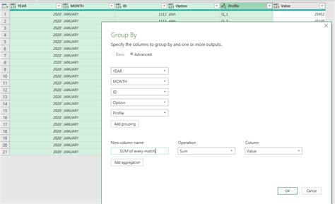Excel Group And Sum Multiple Columns Using Power Query Stack Overflow