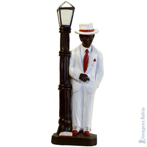 Imagem De Zé Pelintra No Poste De 60cm Em Gesso Ou Resina Imagens Bahia