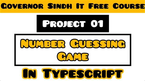 Number Guessing Game In Typescript Publish On Github And Npm Ai Governors It Initiative