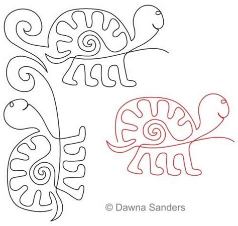 Turtle Border And Corner Dawna Sanders Digitized Quilting Designs Quilting Designs