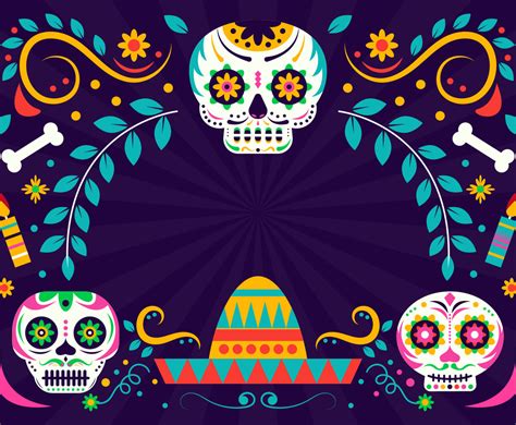 Dia De Los Muertos Background Freevectors