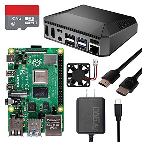 argon one raspberry pi 4 case and raspberry pi 4 4gb kit aluminum