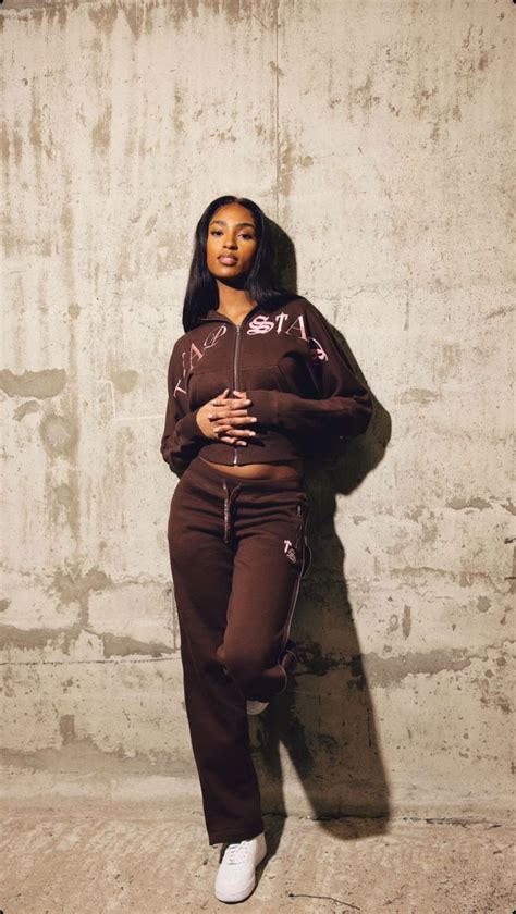 Trapstar Zip Script Tracksuit Brown Pink Rstheplug
