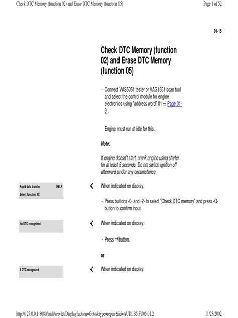 01 15 Check Dtc Memory And Erase Dtc Memory Pdf Pdf Throttle