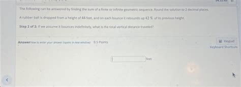 Solved The Following Can Be Answered By Finding The Sum Of A Chegg