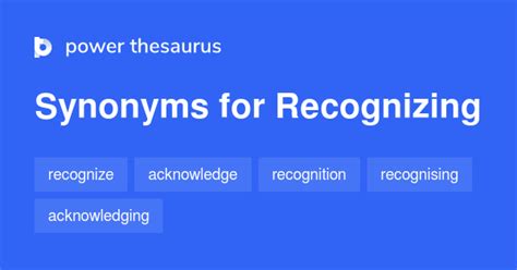Recognizing Synonyms 1 232 Similar Words And Phrases