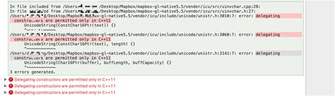 Delegating Constructors Are Permitted Only In C 11 UnicodeString