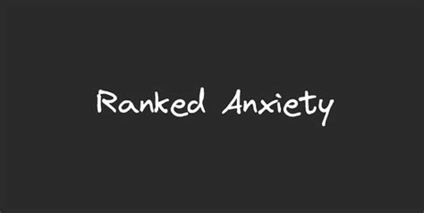 Ranked Anxiety Imballinst Dev