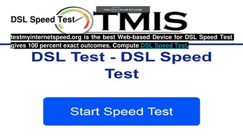 Ppt Dsl Speed Test Powerpoint Presentation Free Download Id11290000