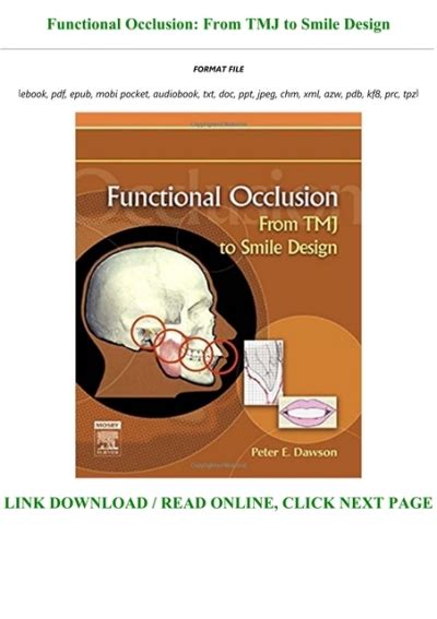 DOWNLOAD PDF Functional Occlusion From TMJ To Smile Design Full Online