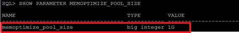 Oracle 18c Memoptimizepoolsize In Sga Oracledbwr