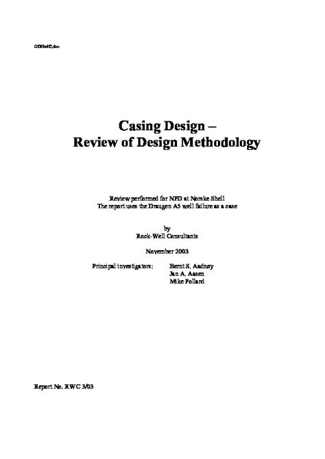 Casing Design Pdfcoffee Com