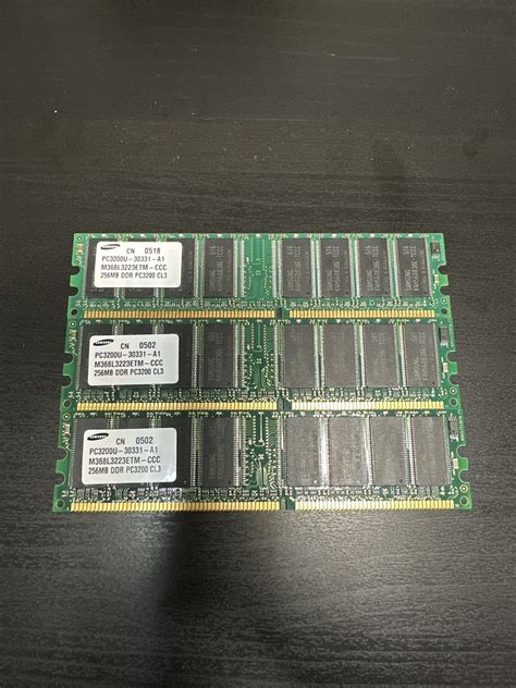 Samsung 256mb Pc3200 Ddr Memory Module Pc3200u 30331 A1 X3 Ebay