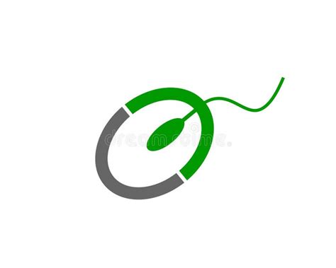 Click Mouse Logo Icon Template Stock Vector Illustration Of Label