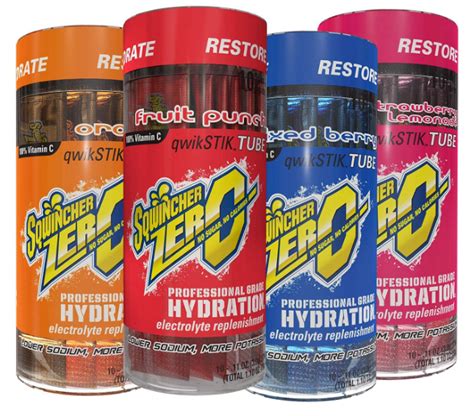 Sqwincher Zero Qwik Stik Sugar Free Electrolyte Powdered Beverage Mix