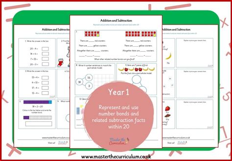 Number Bonds Within 20 Fluency And Reasoning Booklet Set 3 Master The Curriculum