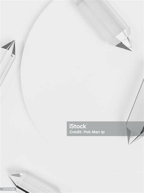 3d 렌더링 자연 흰색 크리스탈 스튜디오 샷 제품 디스플레이 배경 여름 건강 관리 및 스킨케어 제품 3차원 형태에 대한 스톡 사진 및 기타 이미지 Istock