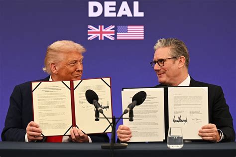 Sir Keir Starmer And Donald Trump Sign Biggest Deal In British History