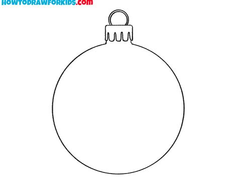 How To Draw A Christmas Ornament Easy Drawing Tutorial